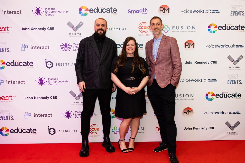 Askham Bryan College staff celebrate Educate North Awards win