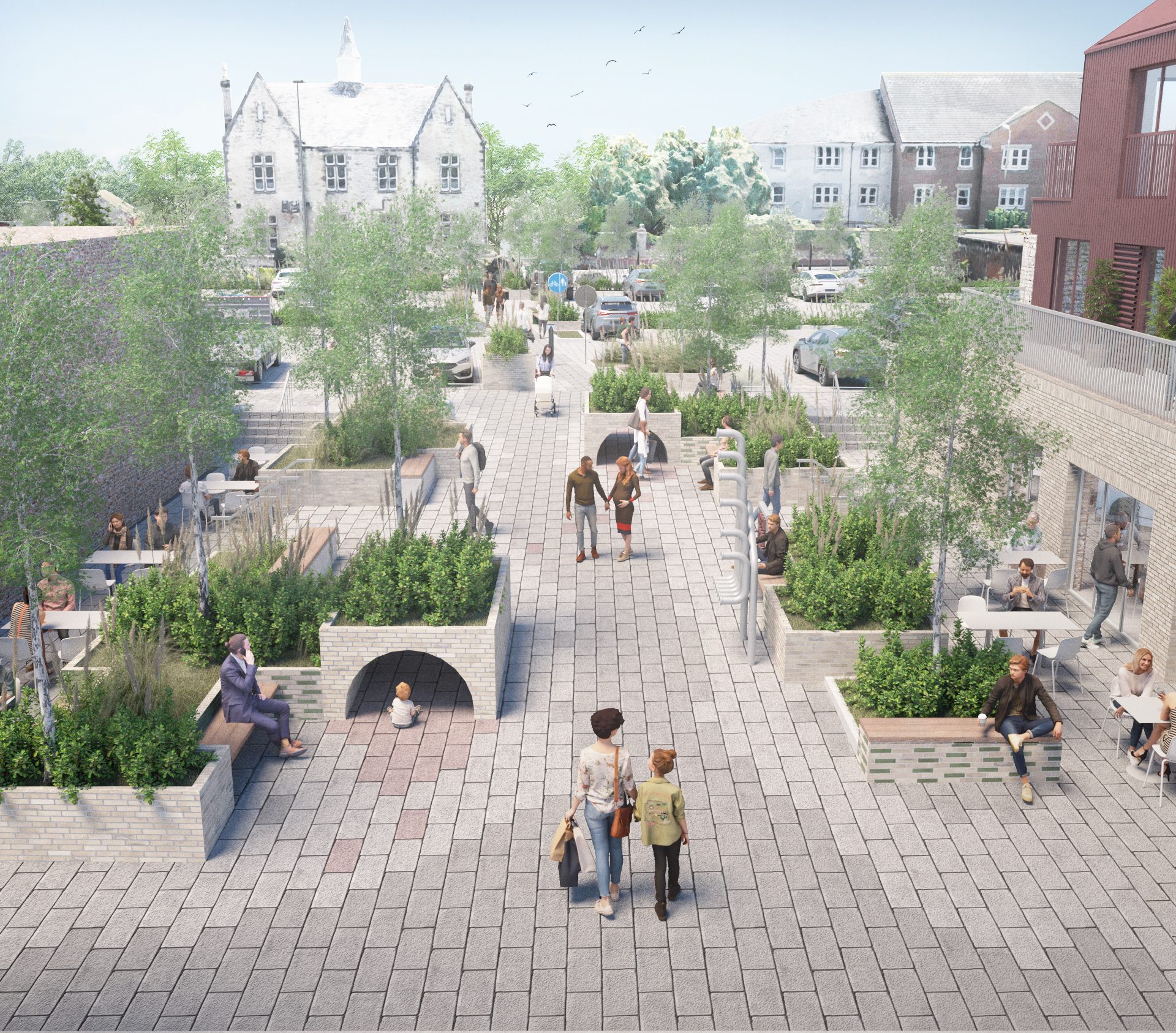 Kingsway Car Park and Public Square - Bishop Auckland Regeneration